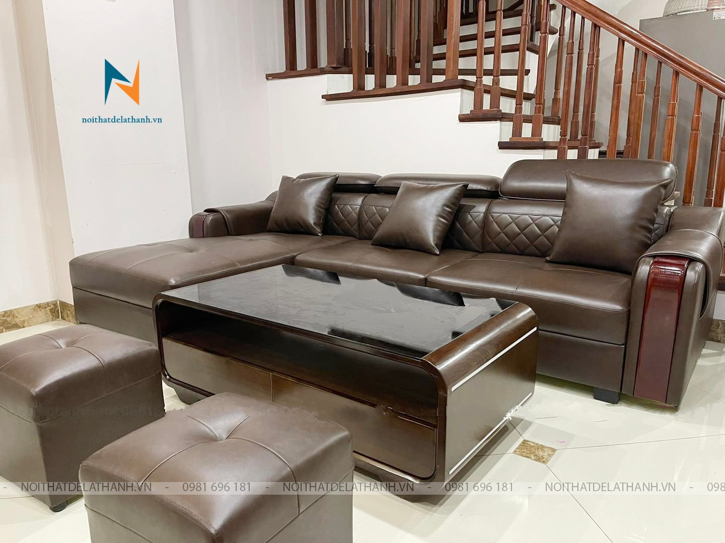 GHẾ DA PHÒNG KHÁCH [105+ mẫu sofa da đẹp] - Nội thất Đê La Thành